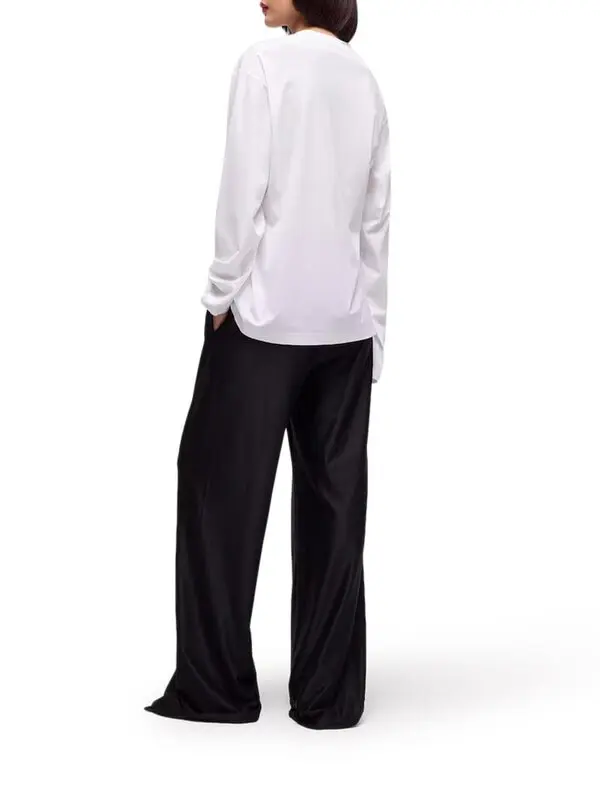 Gucci Printed Cotton Jersey Long Sleeve T-shirt - White