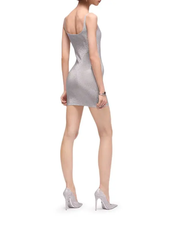 Gucci Stretch Nylon Jersey Dress With Crystals