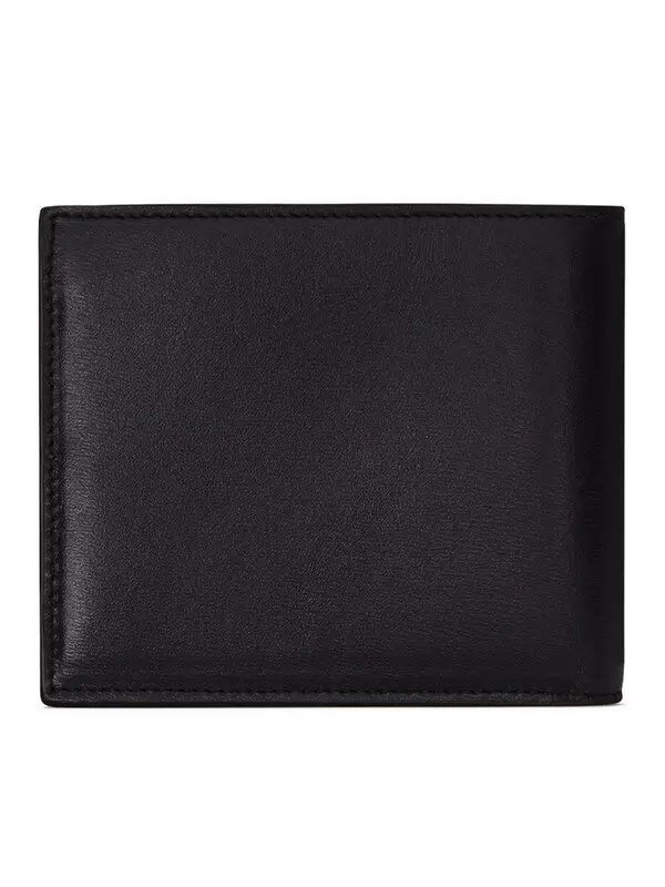 Saint Laurent Small Tiny Cassandre East/west Wallet In Glossy Leather