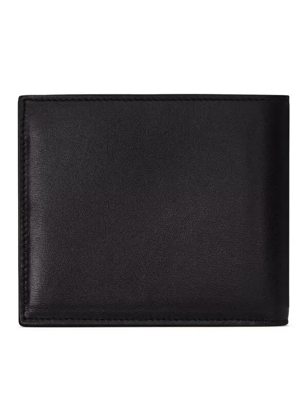 Saint Laurent Small Tiny Cassandre East/west Wallet In Glossy Leather