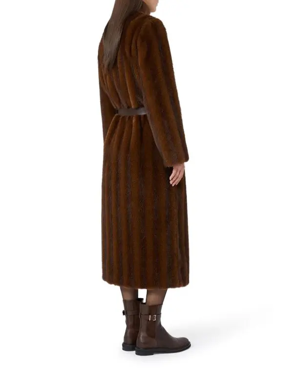 Max Mara Long Textured Coat - Multicolor