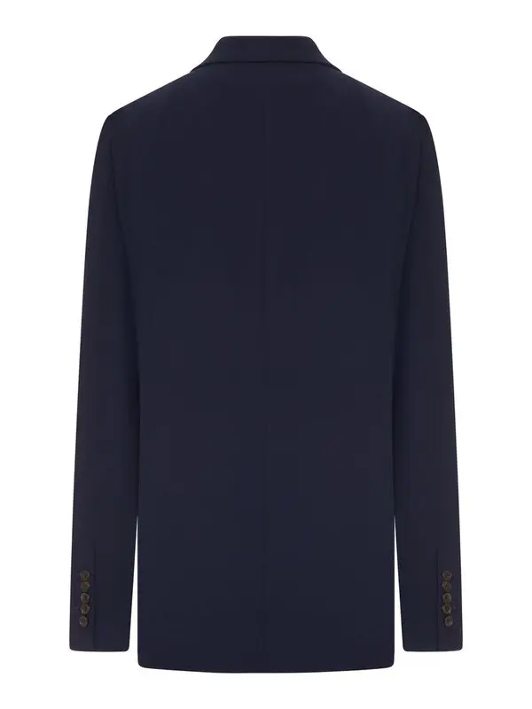 Dries Van Noten Navy Double-breasted Blazer