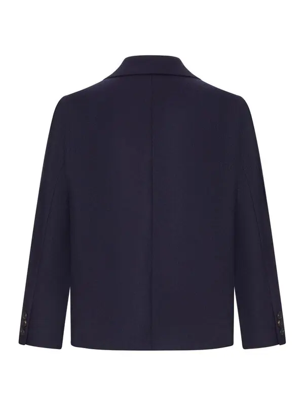 Dries Van Noten Navy Wool Single-breasted Blazer - Blue