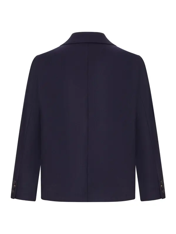 Dries Van Noten Navy Wool Single-breasted Blazer