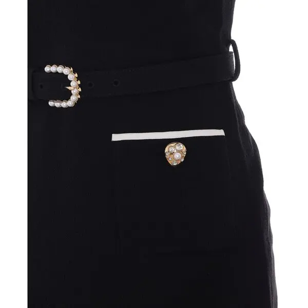 SELF-PORTRAIT Crepe Midi Dress