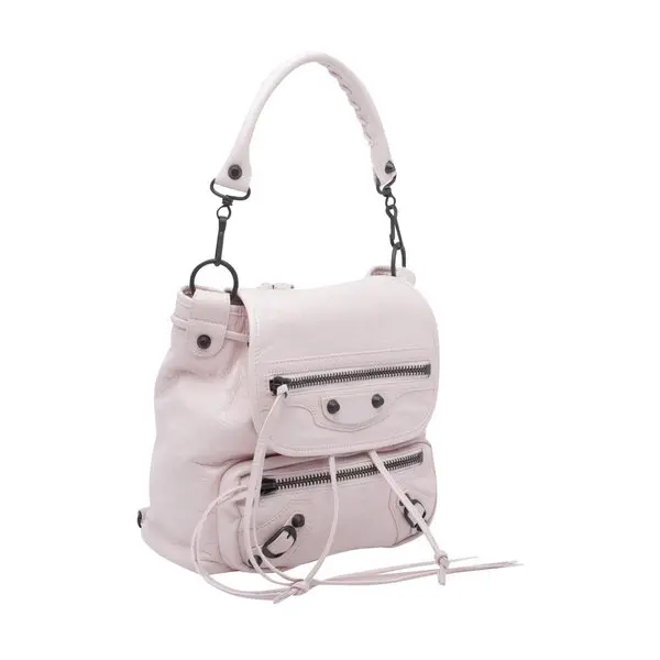 Balenciaga Mini Le City Backpack In Lamb Leather