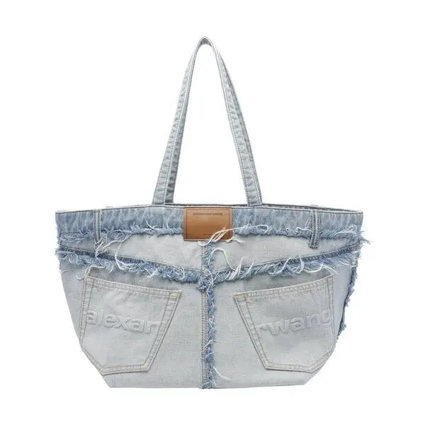 Alexander Wang Denim Punch Tote Bag - Blue