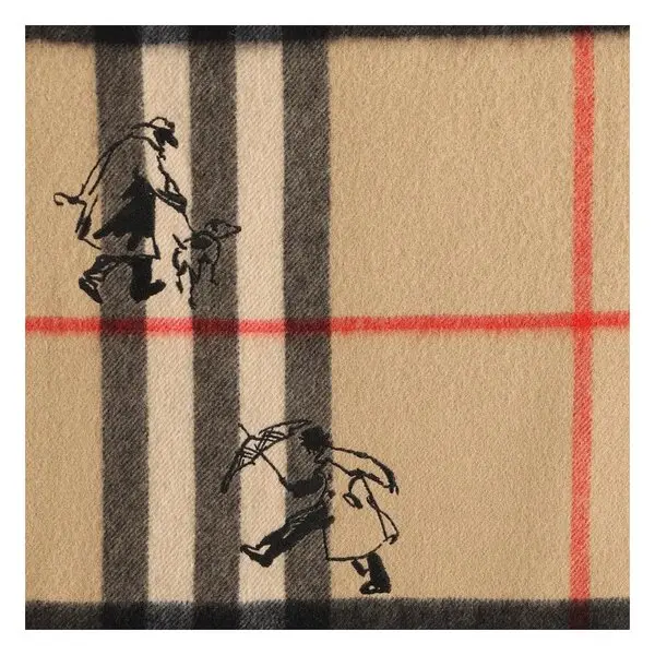 Burberry Check Mates Cashmere Scarf