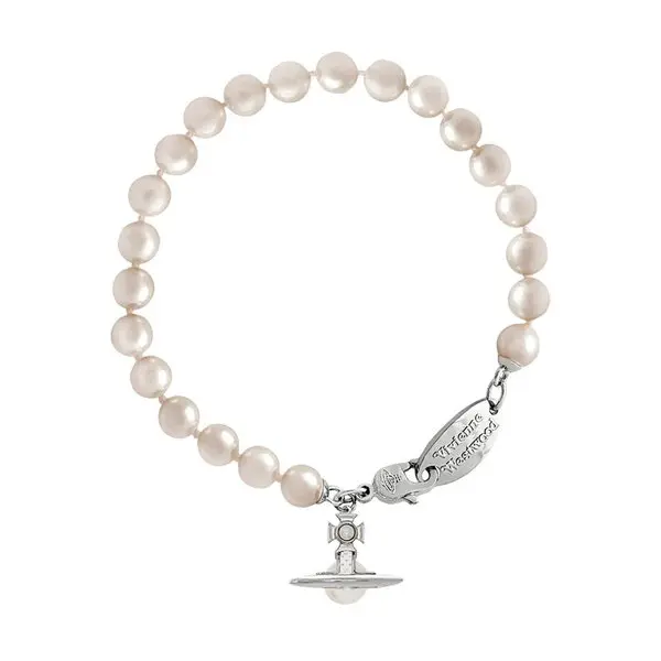 VIVIENNE WESTWOOD Simonetta Pearl Bracelet - Silver