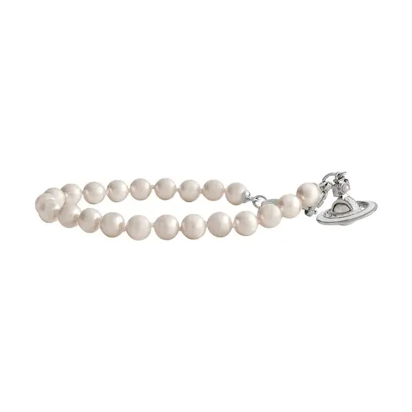 VIVIENNE WESTWOOD Simonetta Pearl Bracelet - Silver