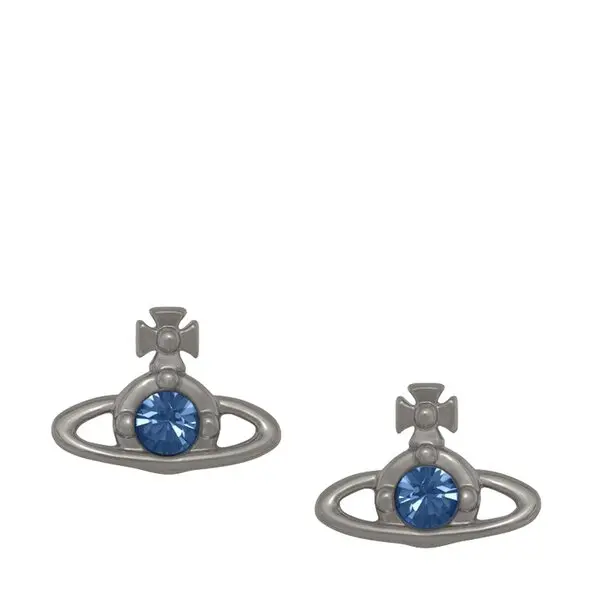 VIVIENNE WESTWOOD Nano Solitaire Earrings - Silver