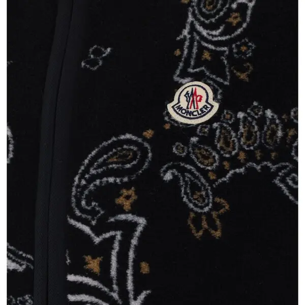 Moncler Paisley Print Teddy Reversible Vest With Logo