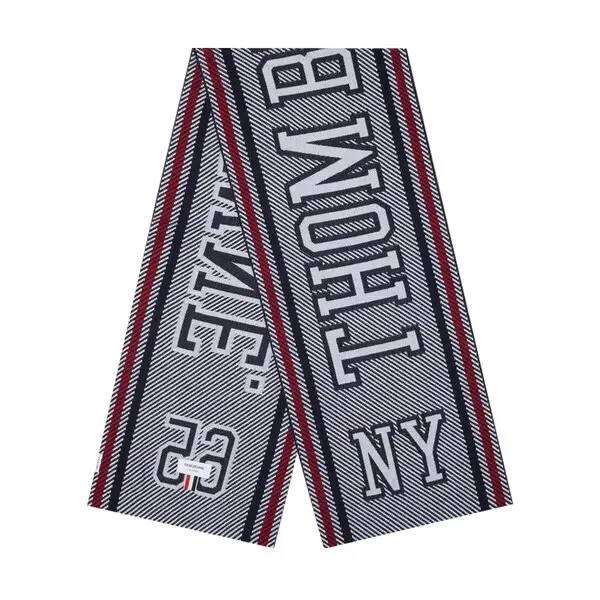 Thom Browne Logo Varsity Scarf