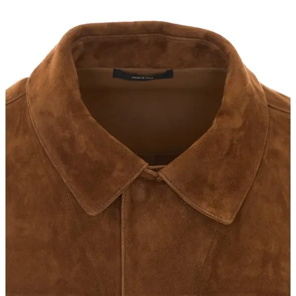 TOM FORD Suede Crew Neck Jacket