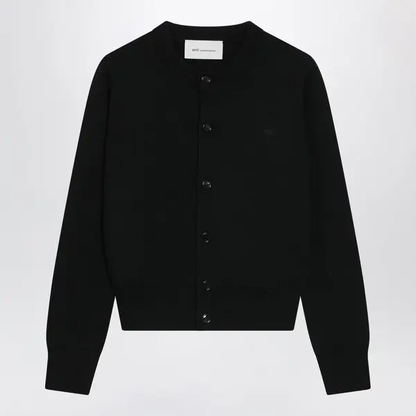 AMI Paris De Coeur Wool Cardigan