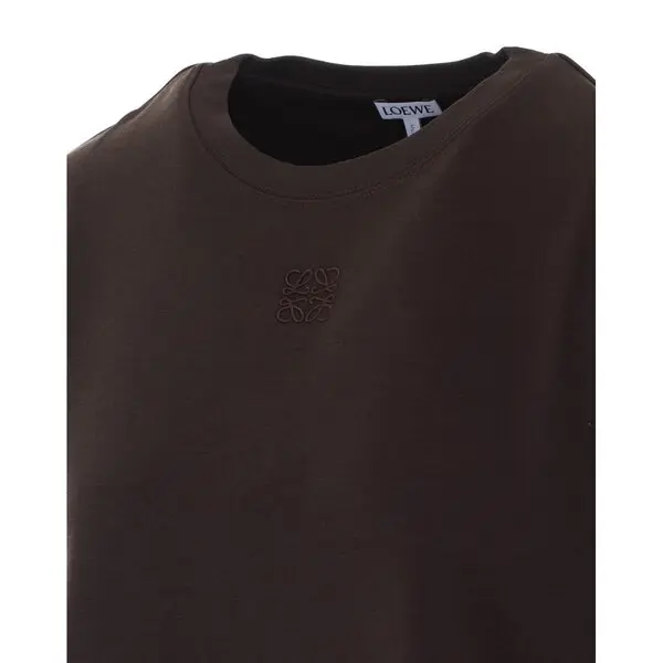 Loewe Asymmetric T-shrit With Mini Anagram Logo