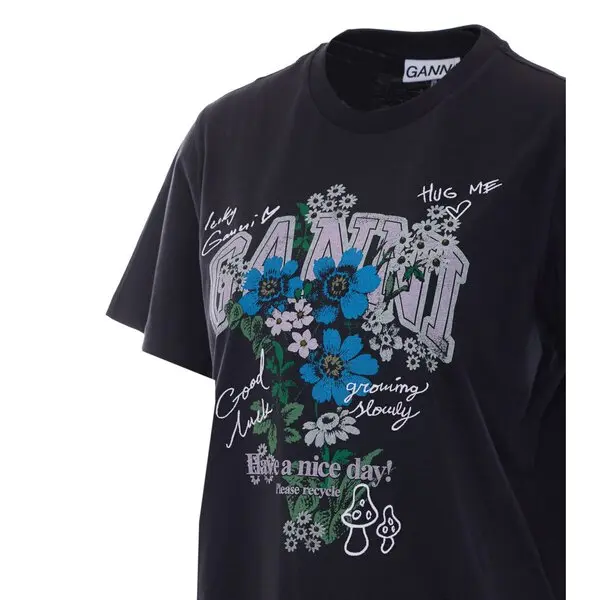 GANNI Flowers T-shirt