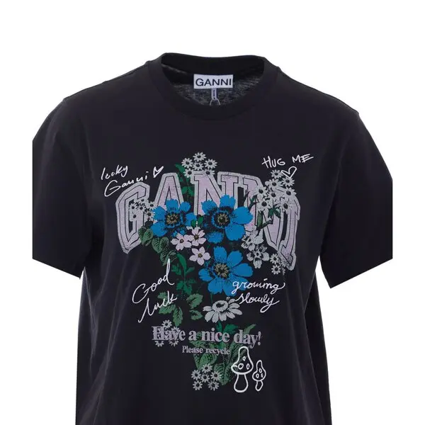 GANNI Flowers T-shirt