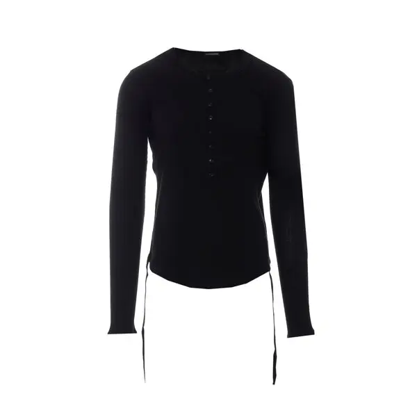 ANN DEMEULEMEESTER Hamar Wrinkled Long Sleeves T-shirt