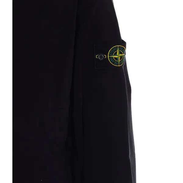Stone Island Logo Zipped Hoodie