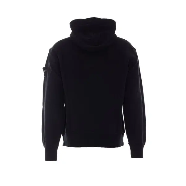 Stone Island Logo Zipped Hoodie
