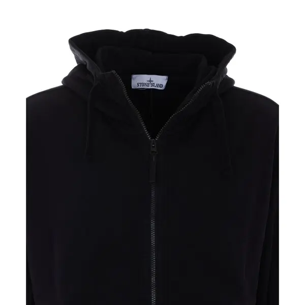Stone Island Logo Zipped Hoodie