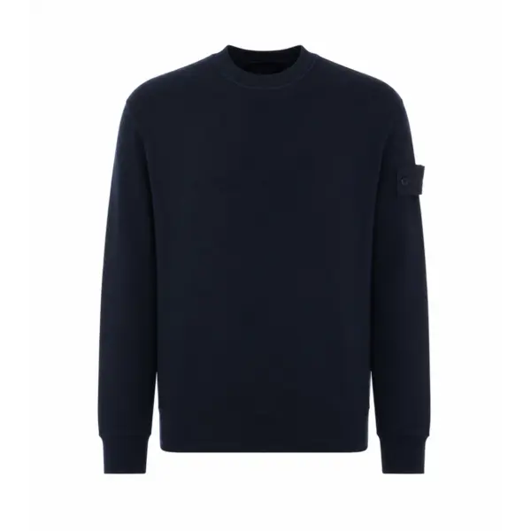 Stone Island Logo Detail Sweatshirt - Blue