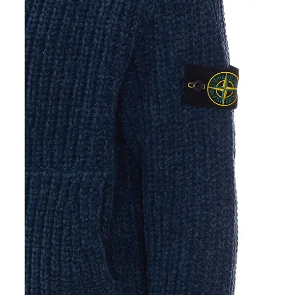 Stone Island Logo Zipped And Hooded Sweater