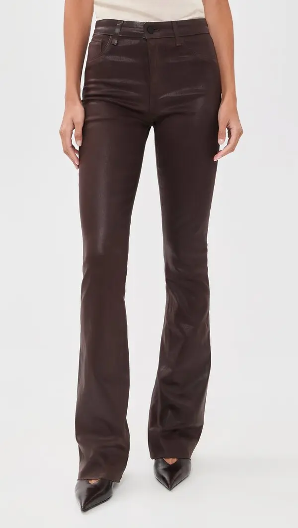 L'Agence Ruth Straight Coated Jeans