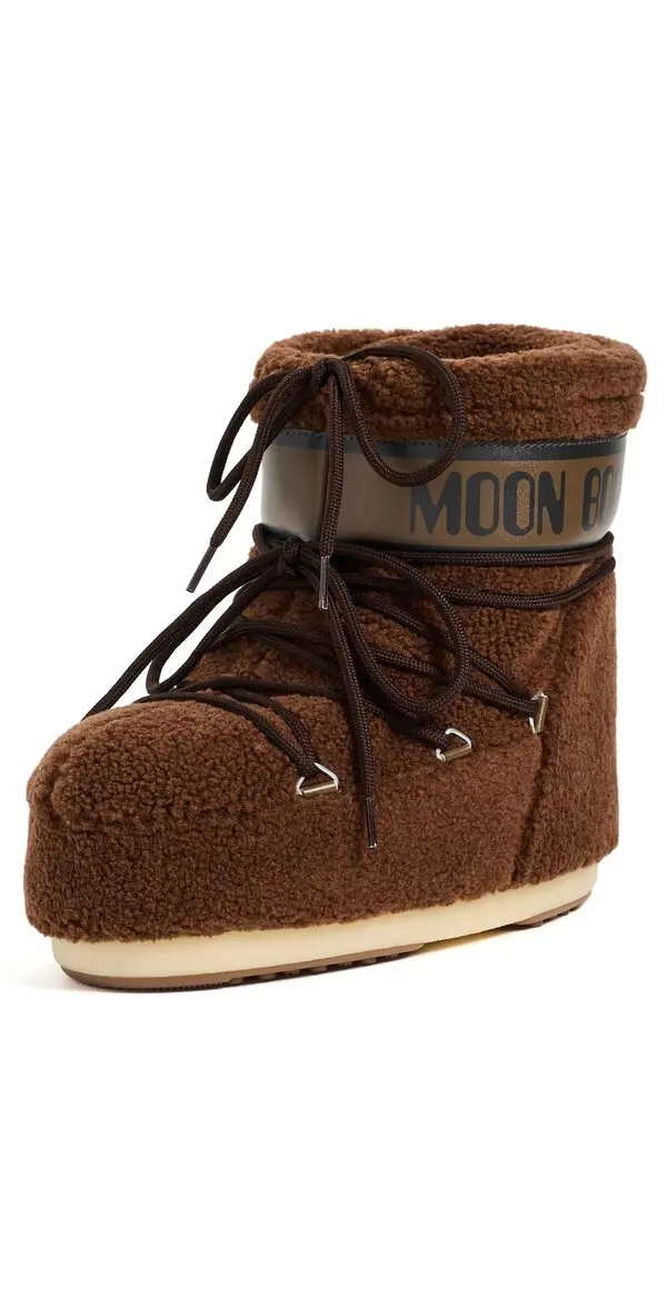 Moon Boot Icon Low Fleece Boots - Brown