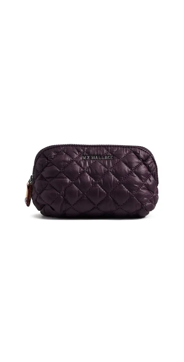 Mz Wallace Small Double Zip Cosmetic Bag - Raisin