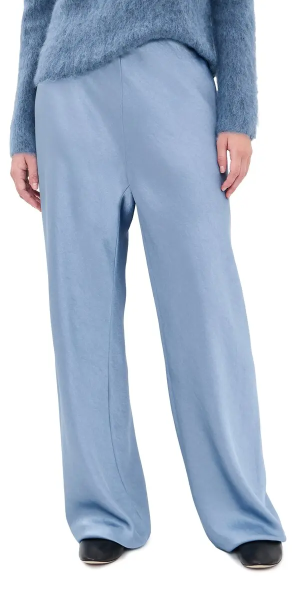 Vince Colette Fluid Satin Bias Pants - Delphite
