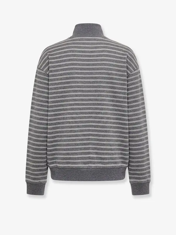 Miu Miu Striped Cotton Sweatshirt