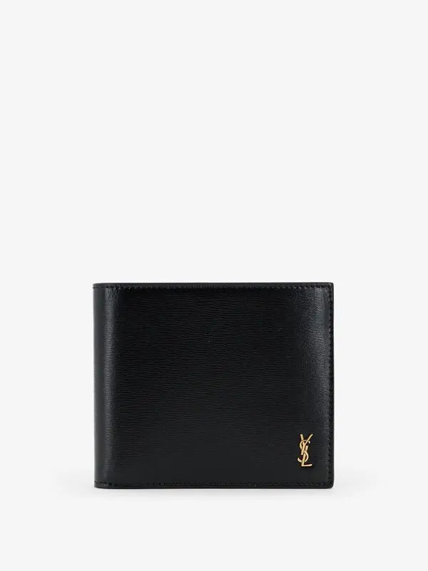 Saint Laurent Tiny Wallet In Hammered Leather