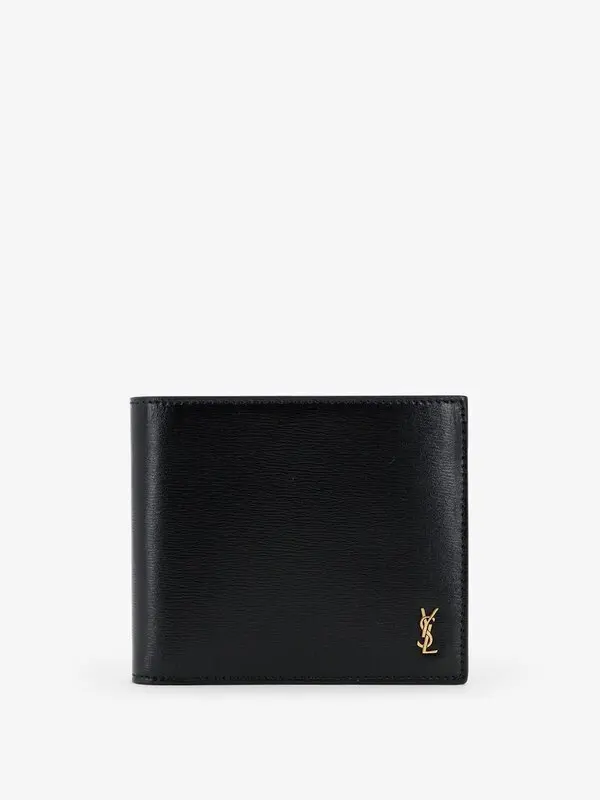 Saint Laurent Tiny Wallet In Hammered Leather - Multicolor