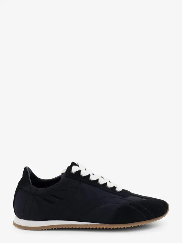 TOTEME Nylon And Suede Sneakers With All-over Stitching - Black
