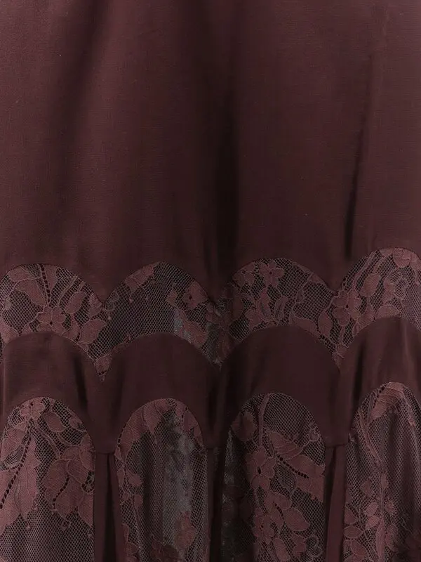 Zimmermann Valiant Silk And Lace Blend Long Skirt