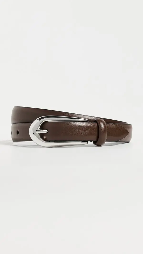 Anderson's Skinny French Calf Leather Belt