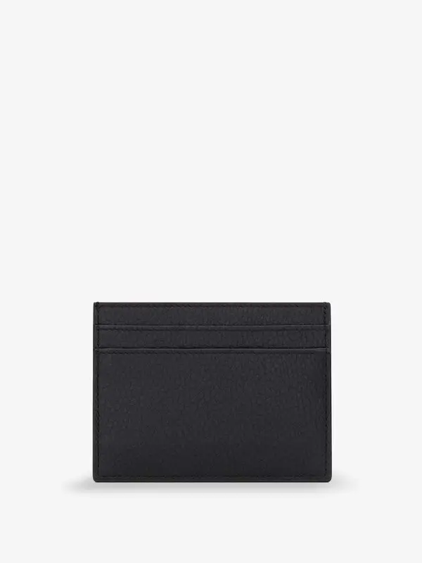 Saint Laurent Tiny Cassandre Textured Leather Card Holder - Multicolor