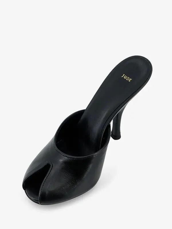 JUDE Leather Date Mule Sandals - Multicolor