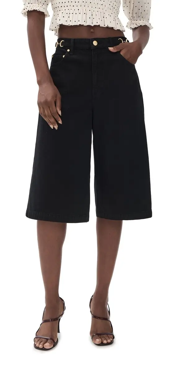 Ulla Johnson The Rowan Denim Shorts - Noir