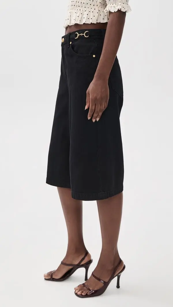 Ulla Johnson The Rowan Denim Shorts - Noir