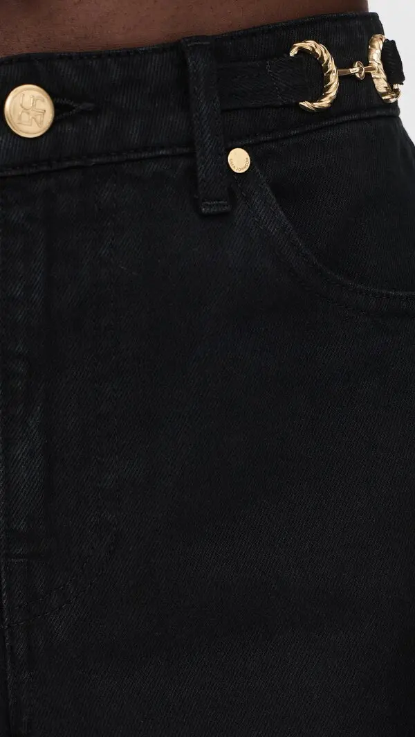 Ulla Johnson The Rowan Denim Shorts - Noir