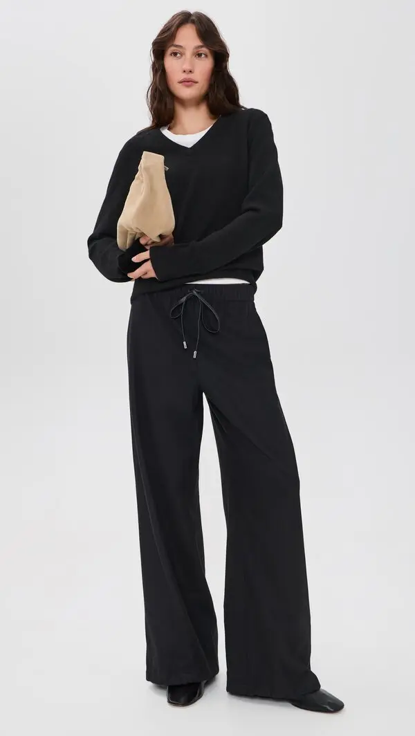 Vince Soft Flannel Drawstring Pants
