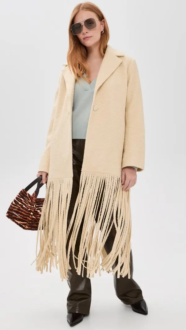 SIMONMILLER Vero Fringe Coat