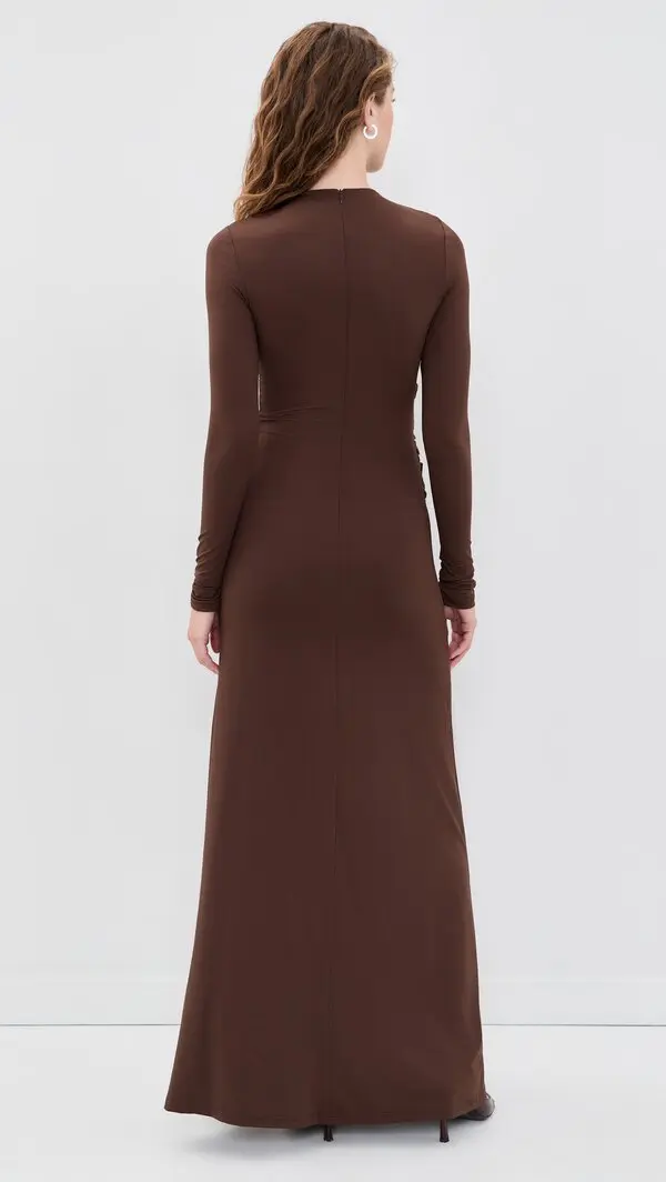 SEVEN WONDERS Lila Ruched Maxi Dress