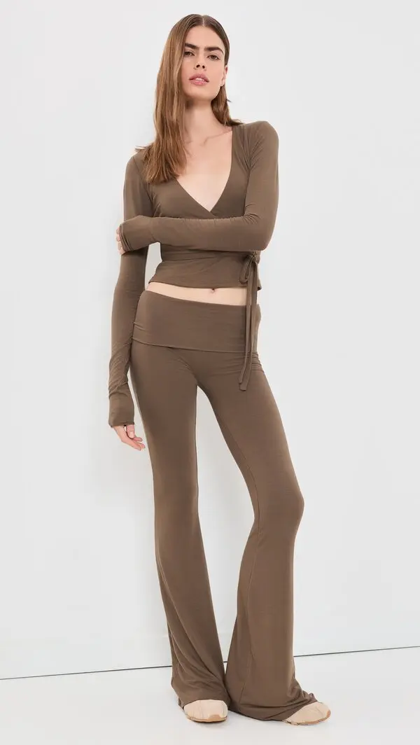 Eterne Fold Over Flare Pants