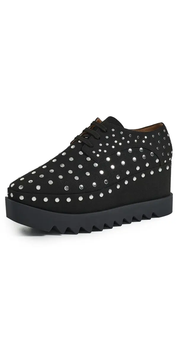 Stella McCartney Elyse Alter Suede Sneakers - Black