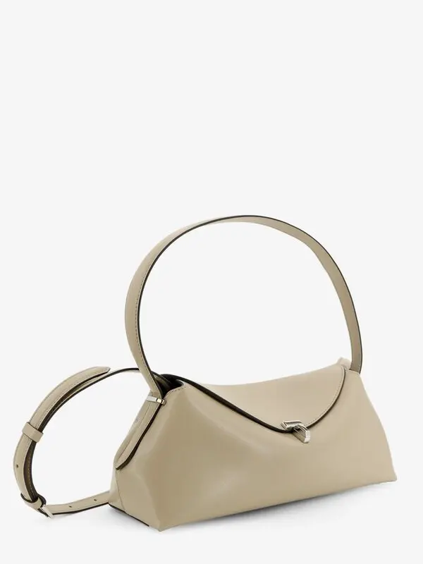 TOTEME T-lock Hammered Leather Crossbody Bag