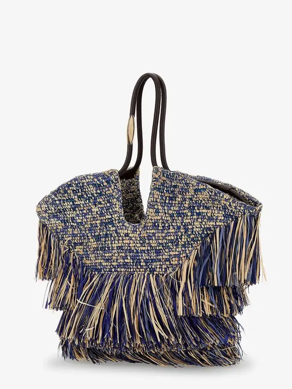 Zimmermann Goldentime Raffia Shoulder Bag